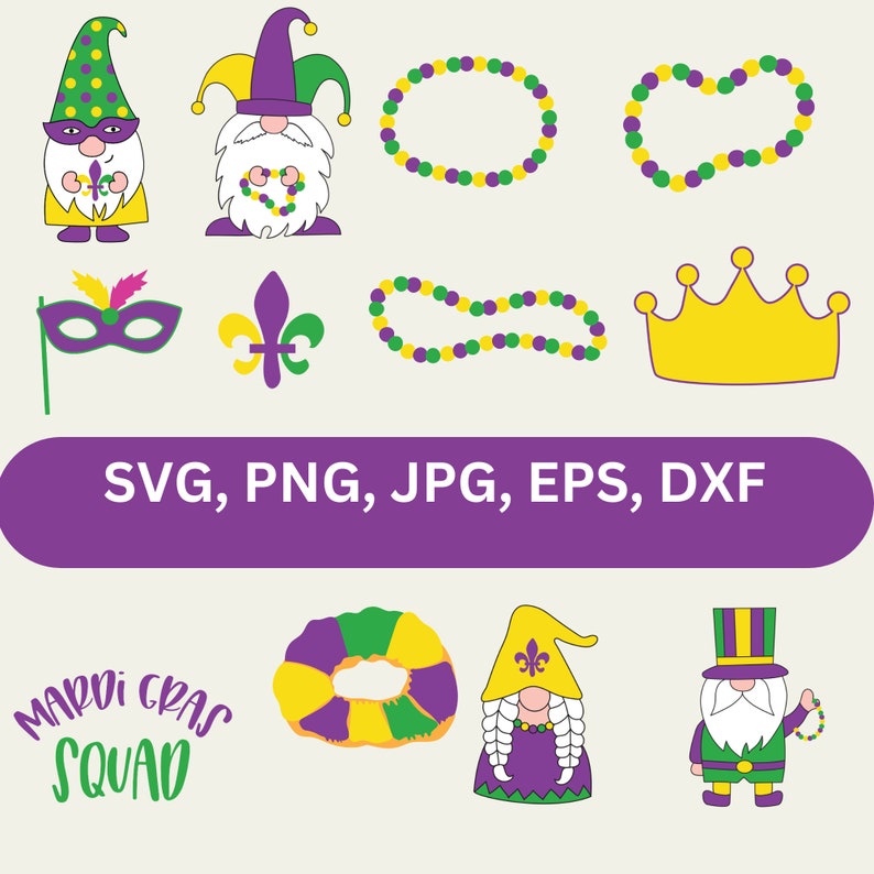 Mardi Gras Svg Bundle | Beads Bling | Carnival Svg | Fat Tuesday ...