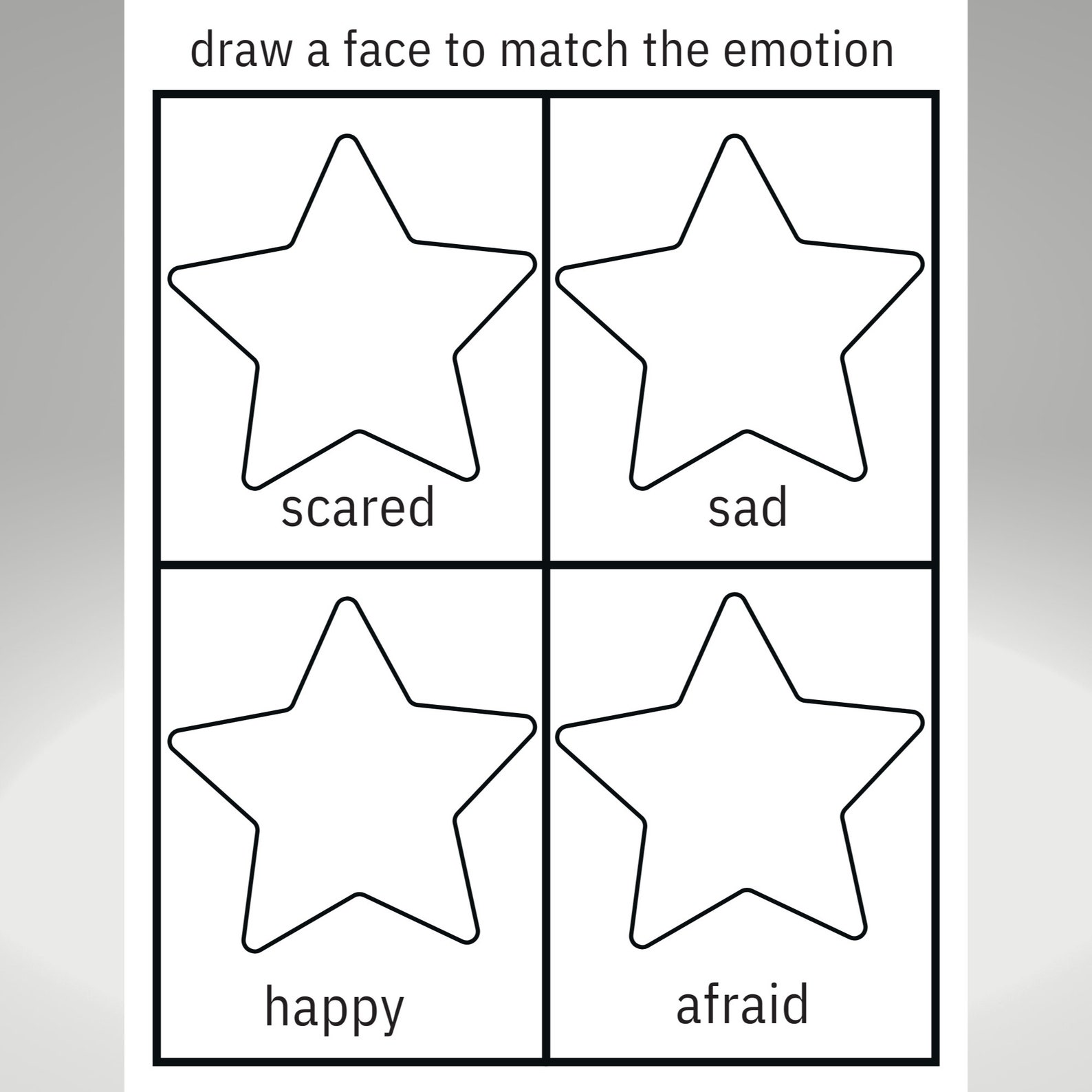 Childrens Emotions Coloring Activity Book, Printable Digital Download ...