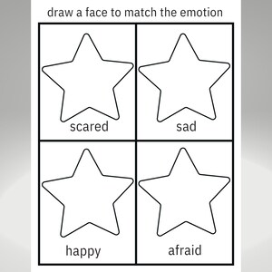 Childrens Emotions Coloring Activity Book, Printable Digital Download ...