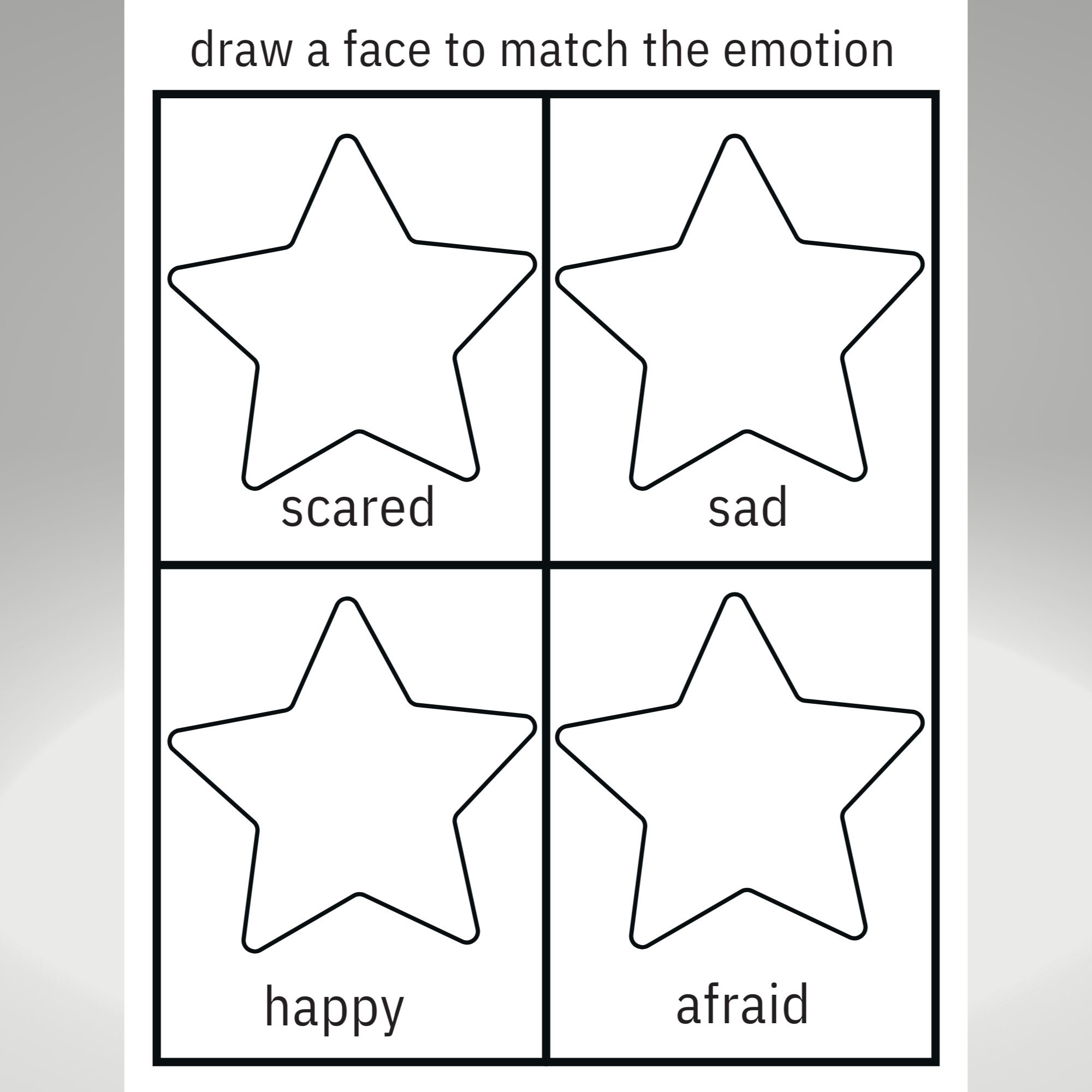 Childrens Emotions Coloring Activity Book, Printable Digital Download ...