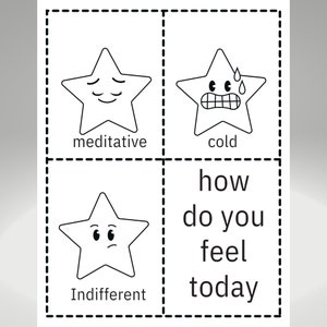 Childrens Emotions Coloring Activity Book, Printable Digital Download ...