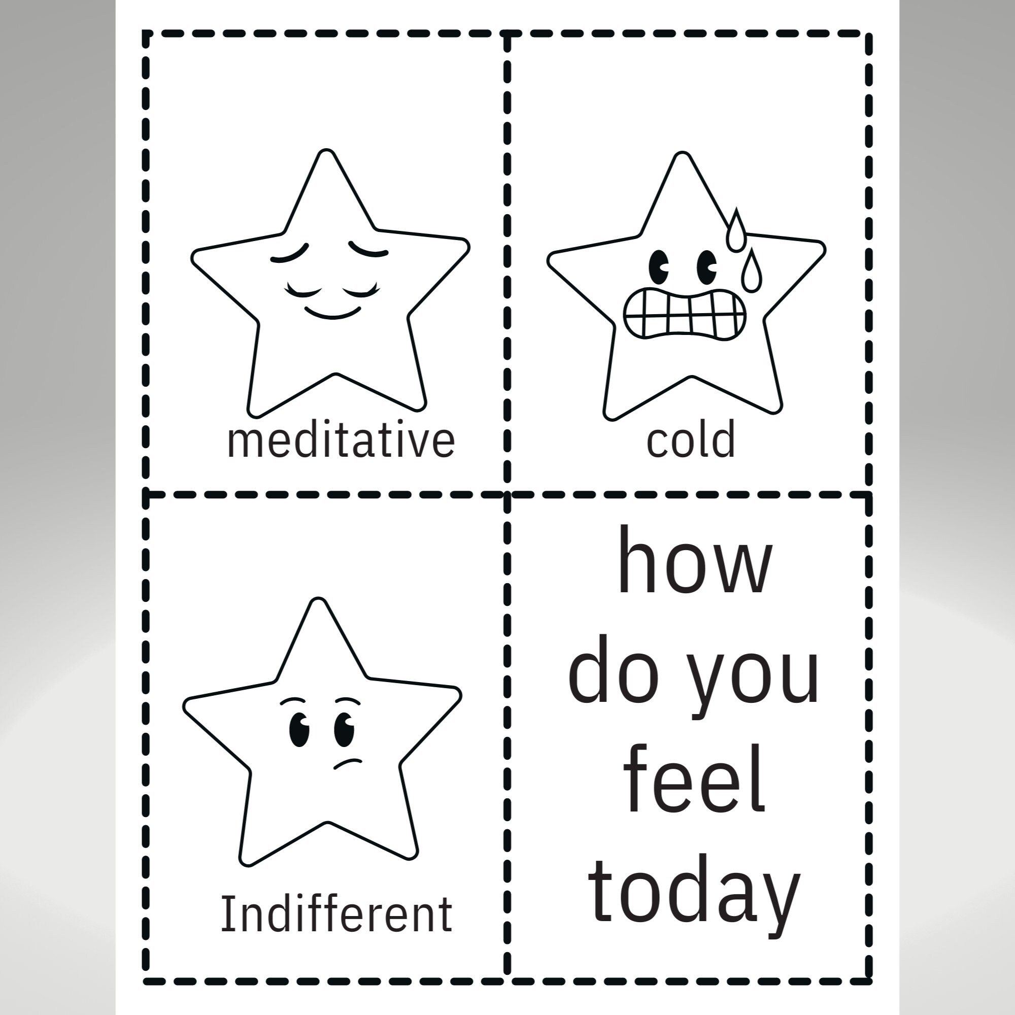 Childrens Emotions Coloring Activity Book, Printable Digital Download ...