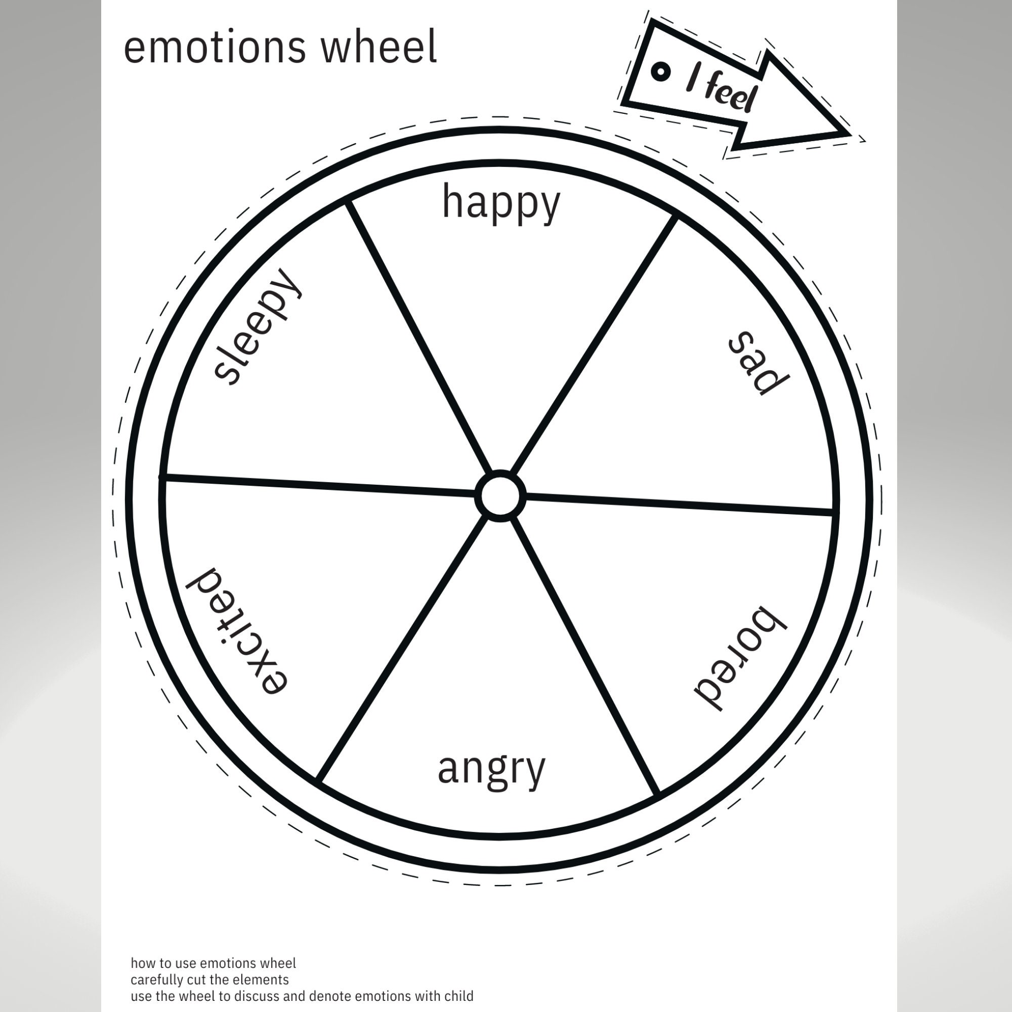 Childrens Emotions Coloring Activity Book, Printable Digital Download ...