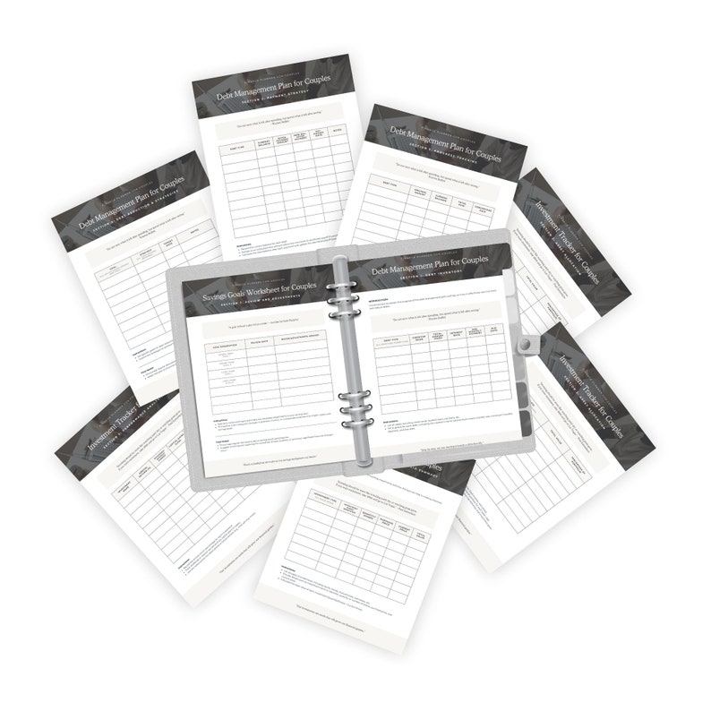 Couples Finance Planner, Canva Template, Instant Digital Download ...