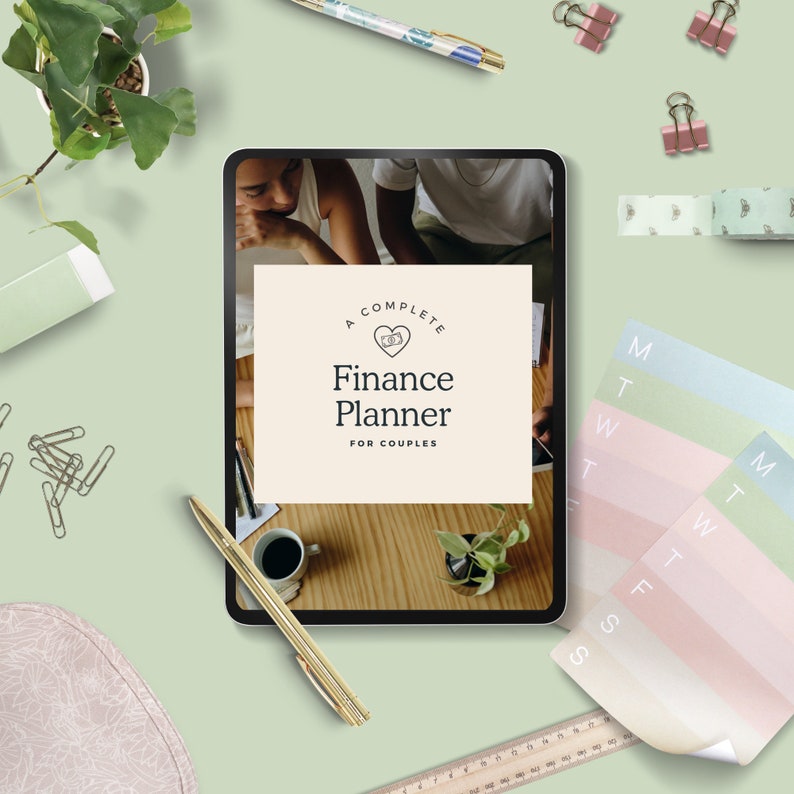 Couples Finance Planner, Canva Template, Instant Digital Download ...