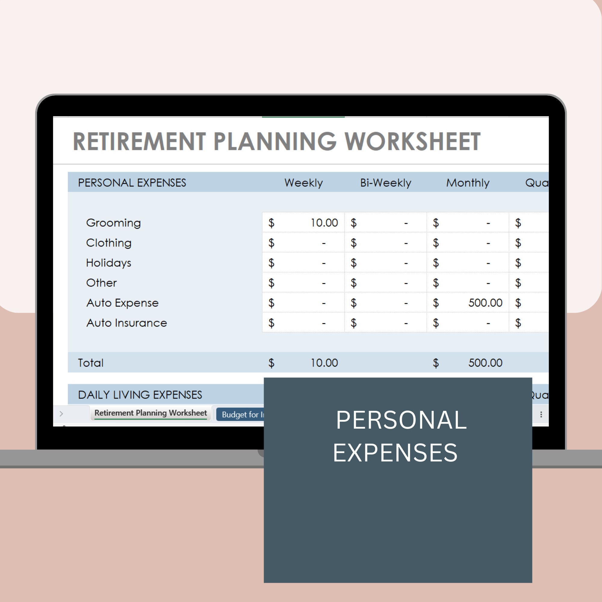 Ultimate Retirement Planner Age Investment Cashflow Calculation ...