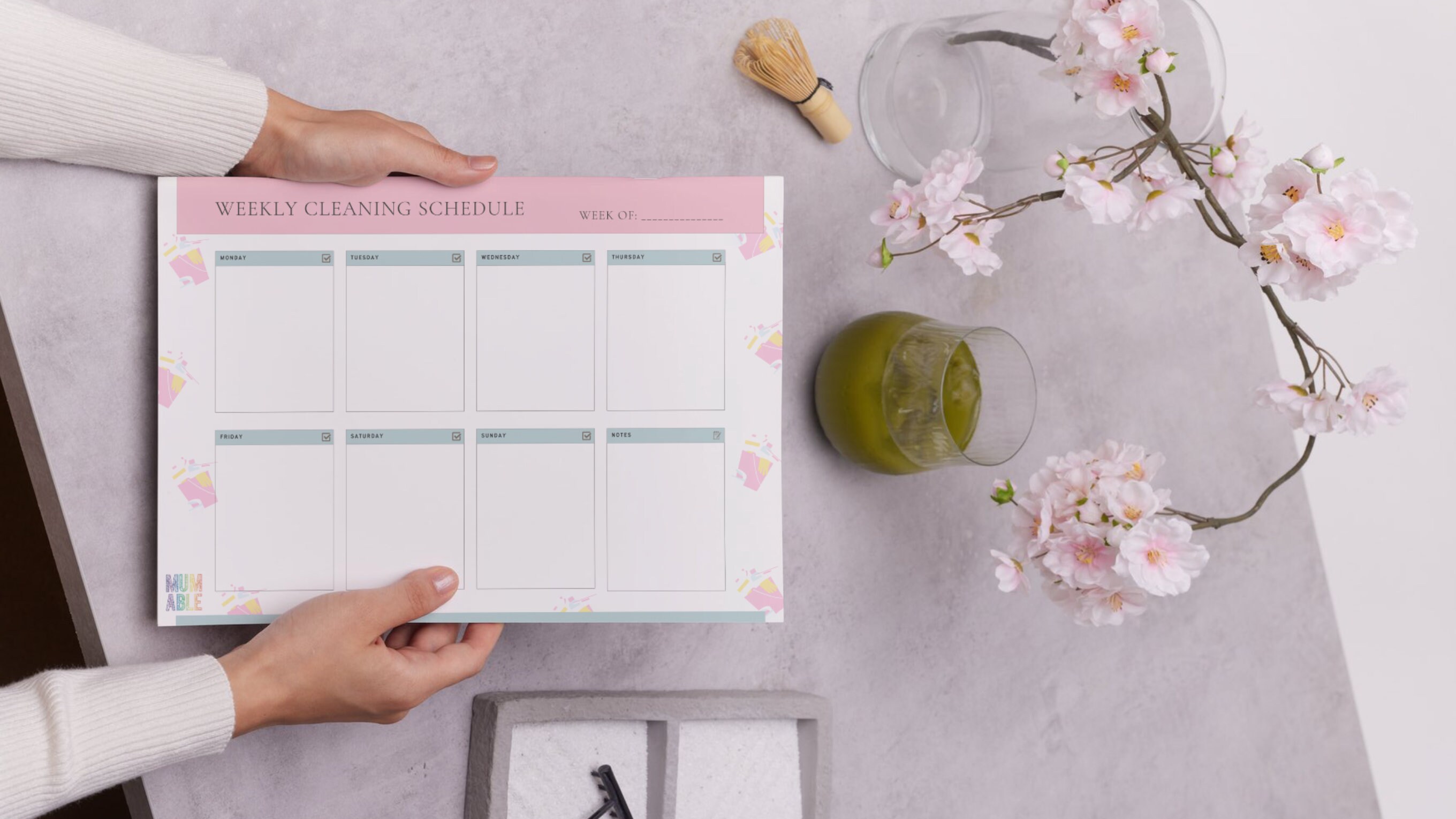 Weekly Cleaning Schedule Planner & Sticker Pack Bundle - Etsy