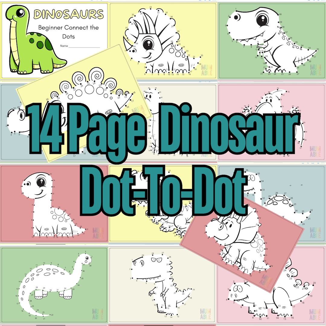 Dinosaur Colouring Pages for Kids Digital Colouring Pages Downloadable ...