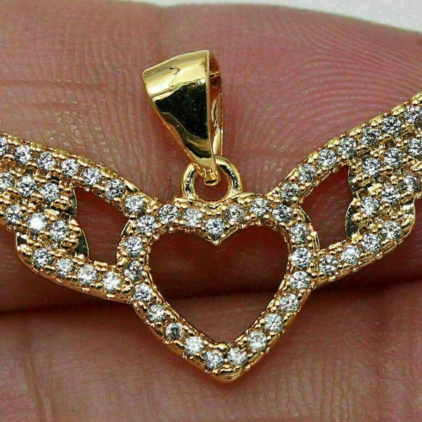 Heart Wings Necklace - Etsy