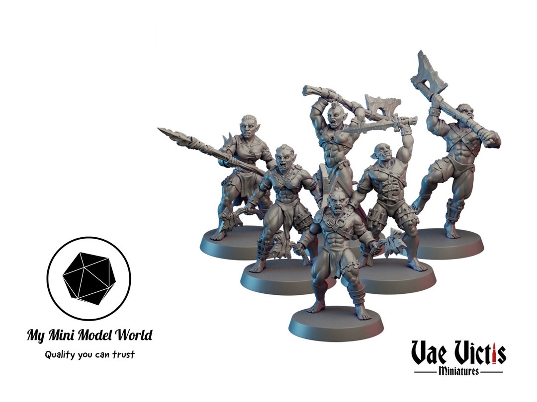 Assembled Orcs Set Vae Victis Orcs Pike Sword Shield Male Warband ...