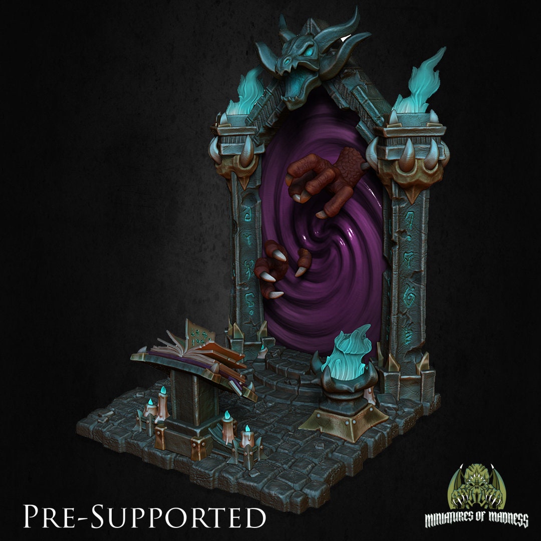 Dungeons & Dragons Miniatures of Madness Portal Ruin Scenery Diorama ...