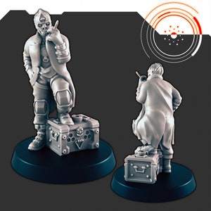 Dungeons & Dragons Sci-fi Dock Workers and Pilots Set of 5 Miniatures ...
