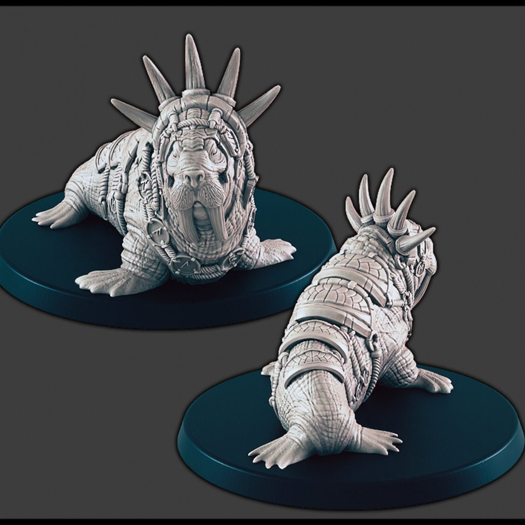 Dungeons & Dragons Walrus God Miniatures for Pathfinder 2E, Perfect for ...