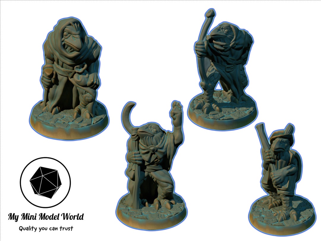 D&D NPC Pack - 4 Kenku Minis for Pathfinder 2E | 32/28mm Tabletop RPG ...