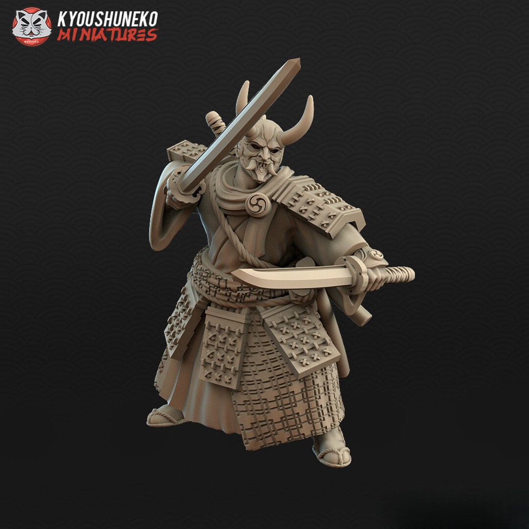 Japanese Ronin Hero Miniature | Japanese Yokai Kensei Test of Honour ...