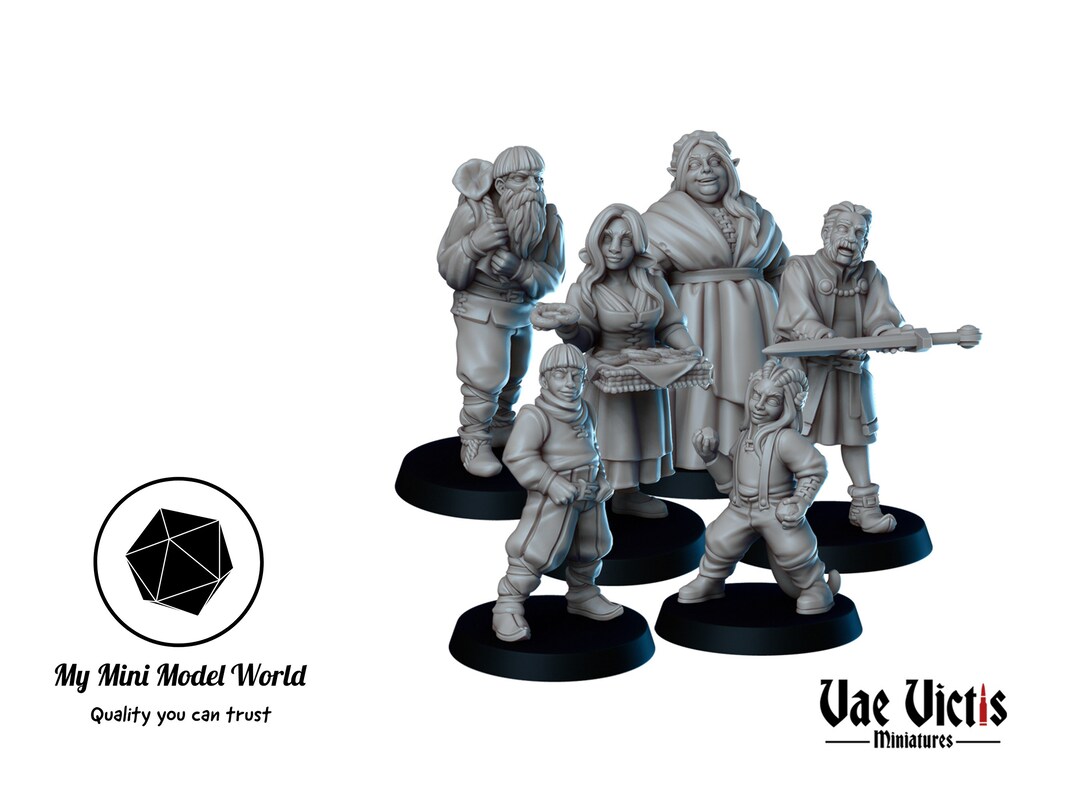 The Townfolks #01 - Vae Victis | Human | Elf | Child | Female | Male ...