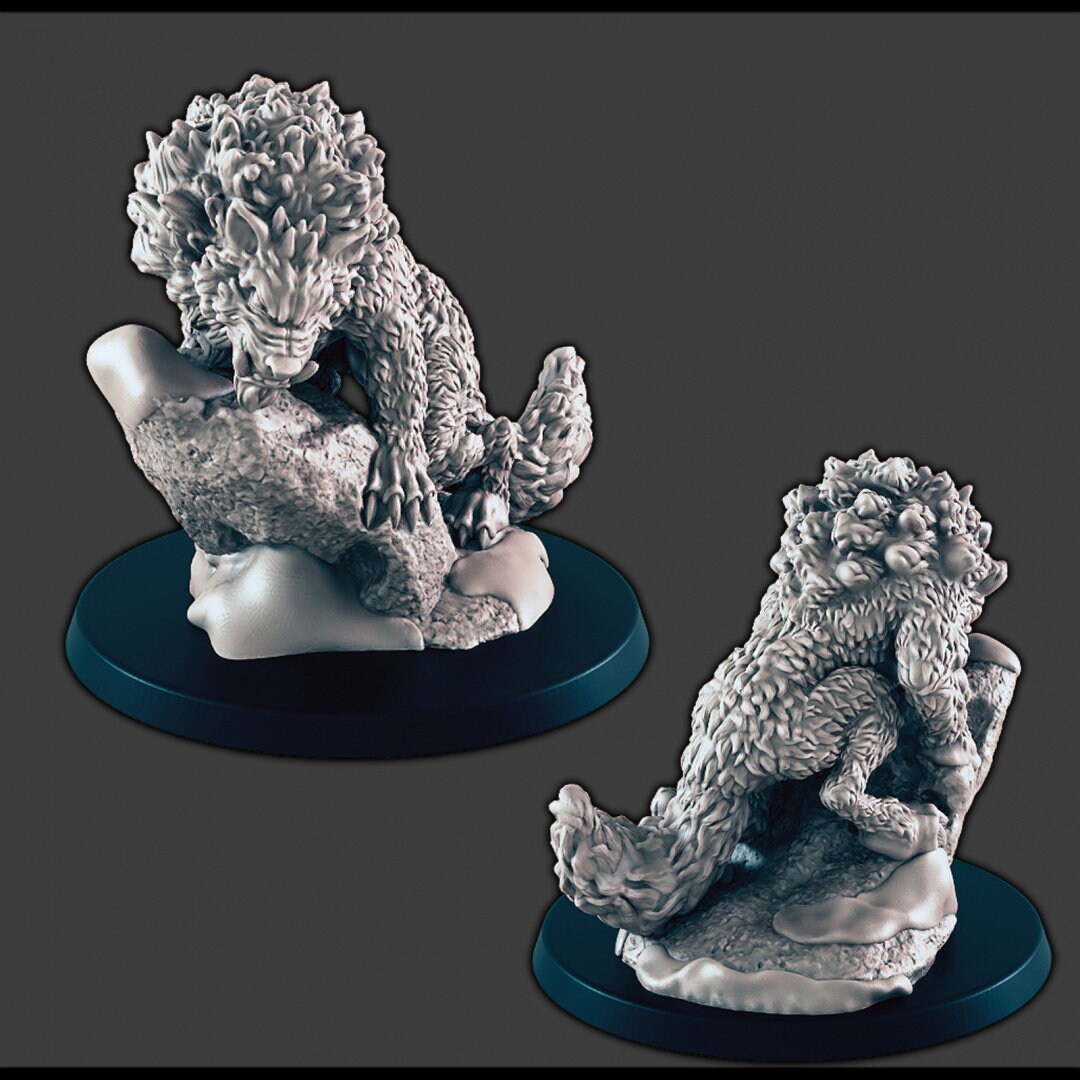 Dungeons & Dragons Winter Wolf Miniatures for Pathfinder 2E, Perfect ...