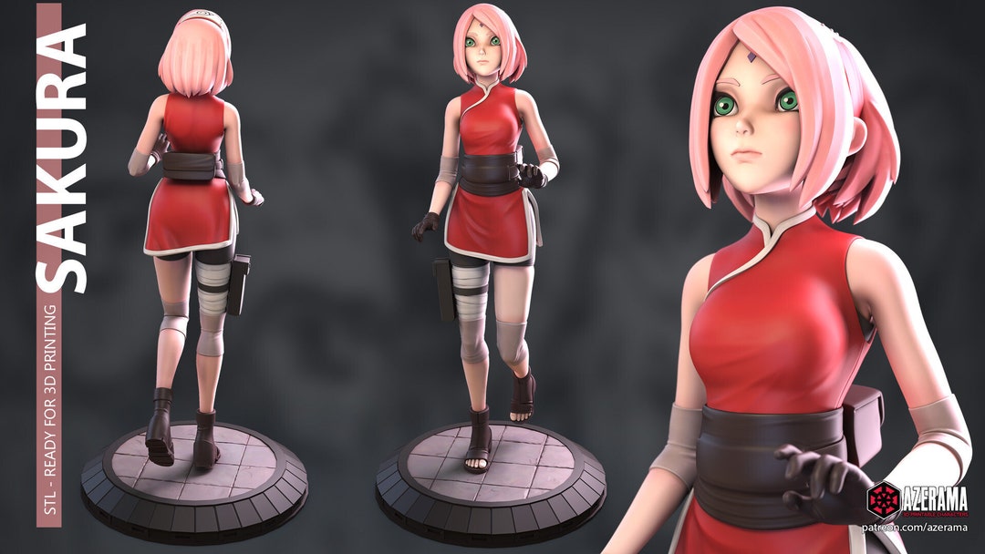 Sakura by Azerama Studio Action Figure 8K Print UNPAINTED Diy Resin ...