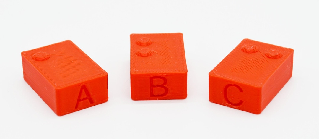 3D Printed Braille A-Z Stamps for Playdough - Educational Tactile ...