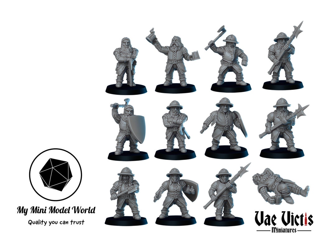 Dwarf Guards Set - Vae Victis | Dwarfs | Guards | Sword | Shield ...