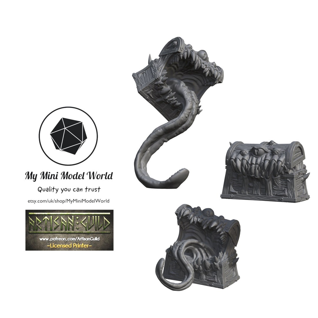 Artisan Guild Mimics ( Arcanist Guild ) Idle, Open, Attacking - Dnd ...