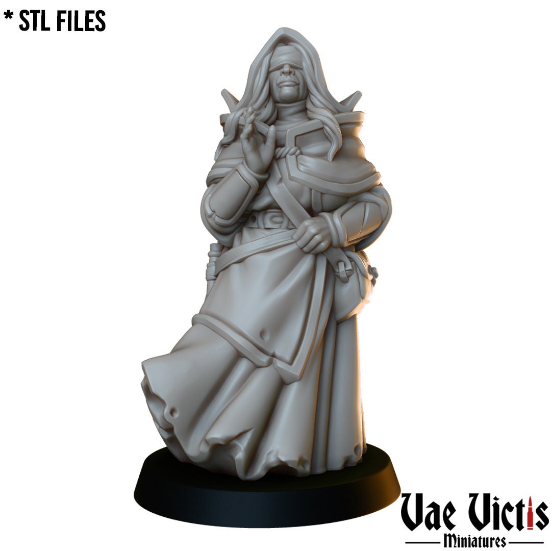 Clerics Set Vae Victis Moon Evil Justice Female Male Dwarf Tiefling ...