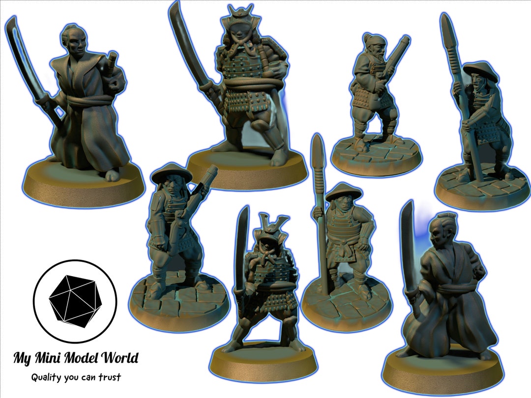 D&D Ultimate NPC Pack - 8 Asian Themed Minis for Pathfinder 2E ...