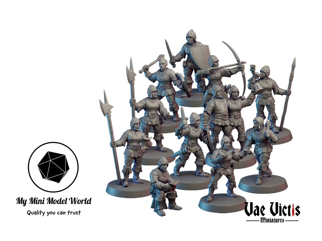 Female Assembled Village Guards Set - Vae Victis | Humans| Sword ...