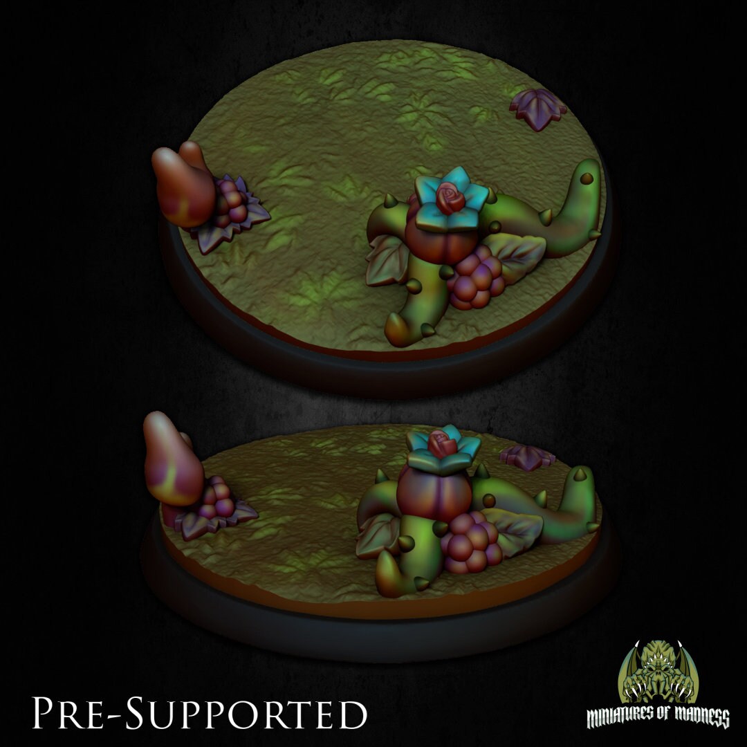 Dungeons & Dragons Satyr Base 25mm Nature Plant Forest Floor Miniatures ...