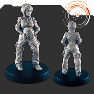 Dungeons & Dragons Sci-fi Dock Workers and Pilots Set of 5 Miniatures ...