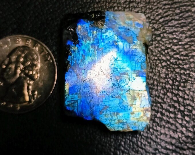 Genuine~ Blue Flashy Rainbow Moonstone Rough, Natural Moonstone Raw ...
