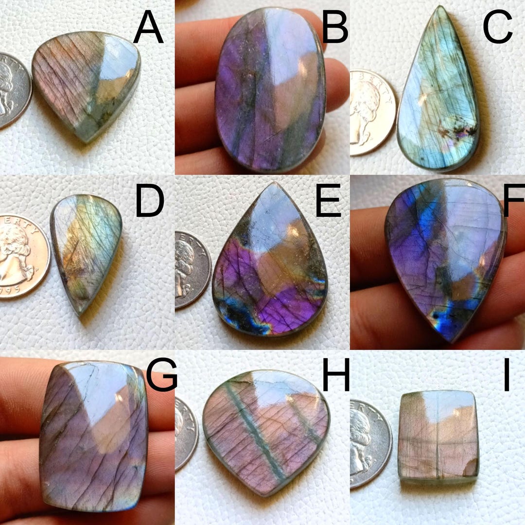 Labradorite Mix Size Labradorite Top Quality Purple & Blue Fire ...