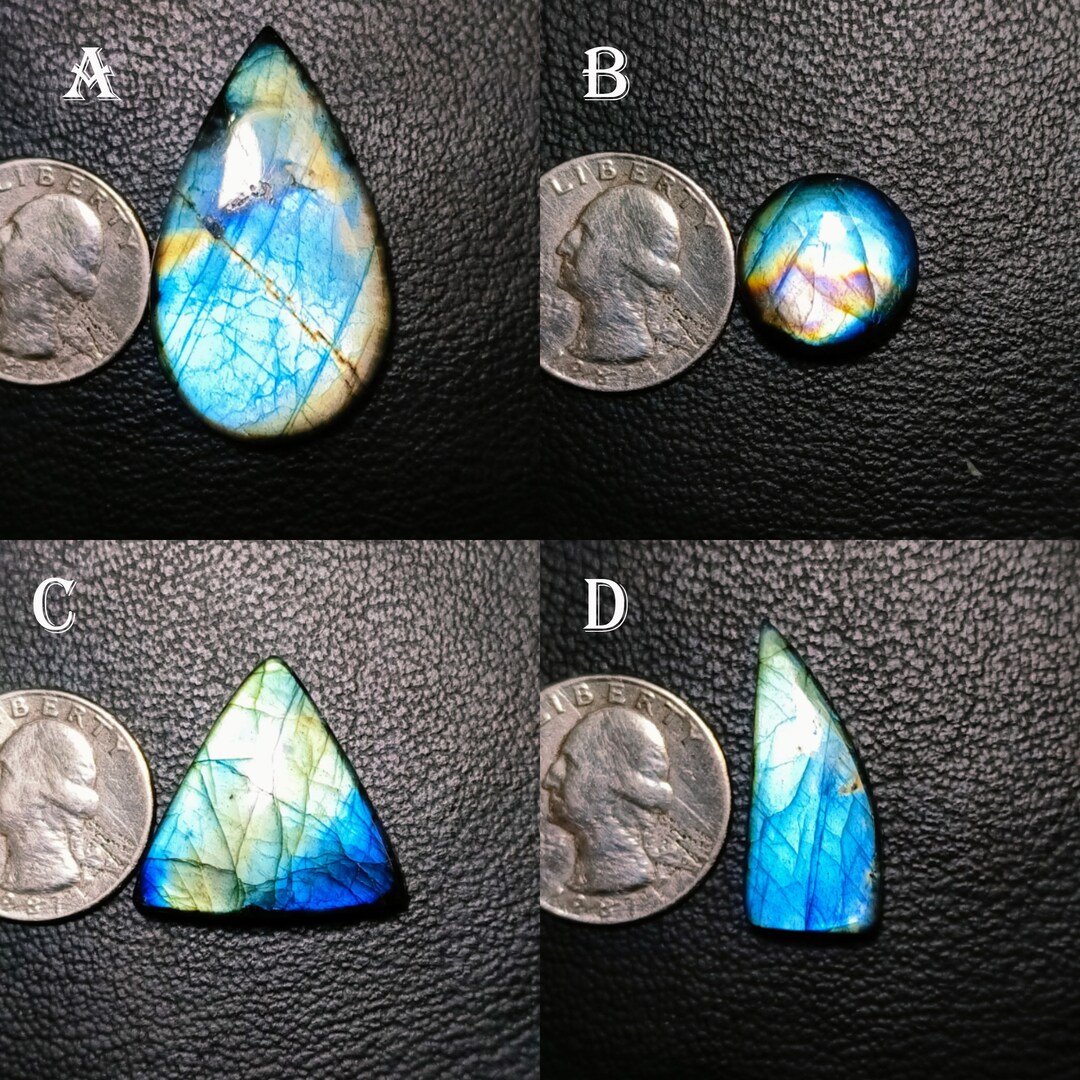 Great Quality Natural Multicolor Flashy Labradorite Cabochon Flat Back ...