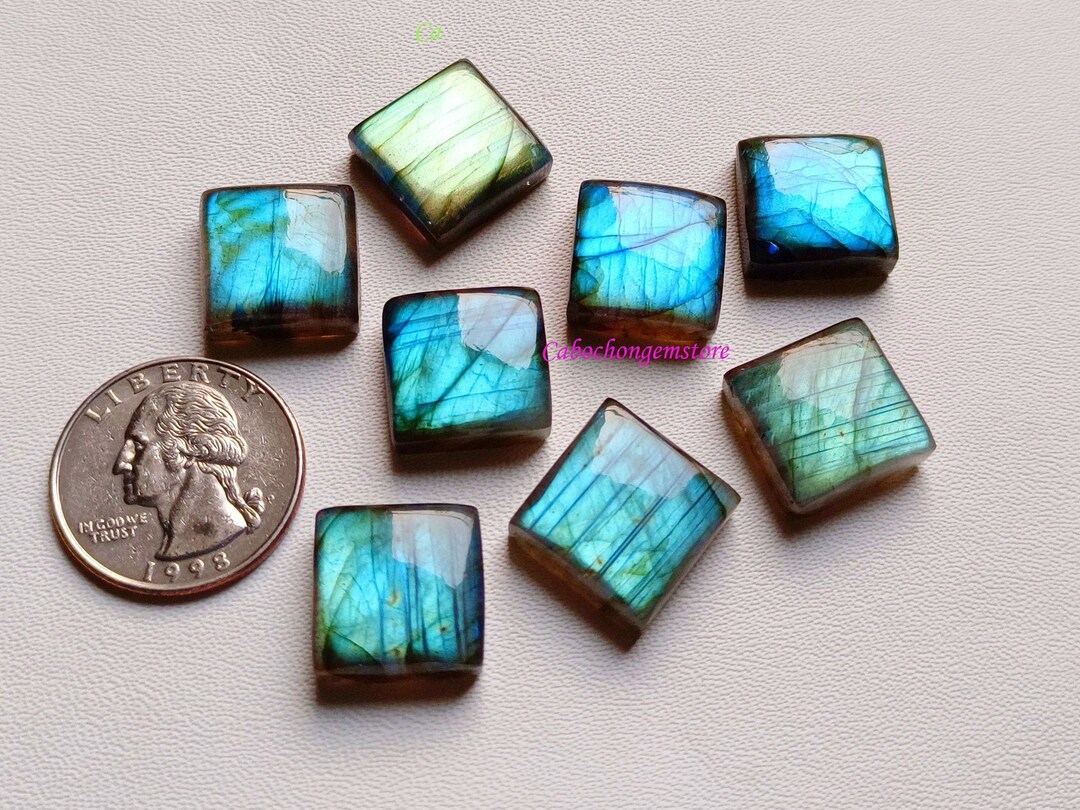 Gorgeous~~labradorite Square Shape Cabochon, Labradorite Square ...