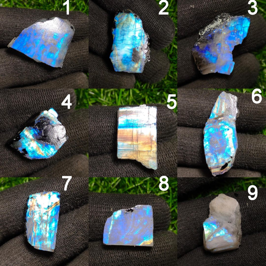 AAA+ NATURAL Raw Rainbow Moonstone Rough, Rough Moonstone ,slab , Raw ...