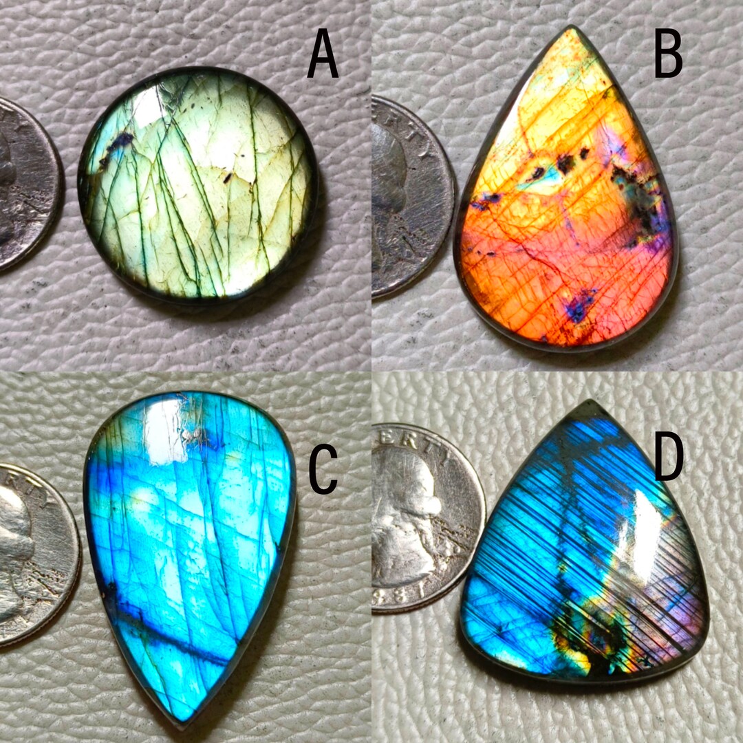 AAA QUALITY Beautiful Multi Labradorite Cabochon, Labradorite Gemstone ...