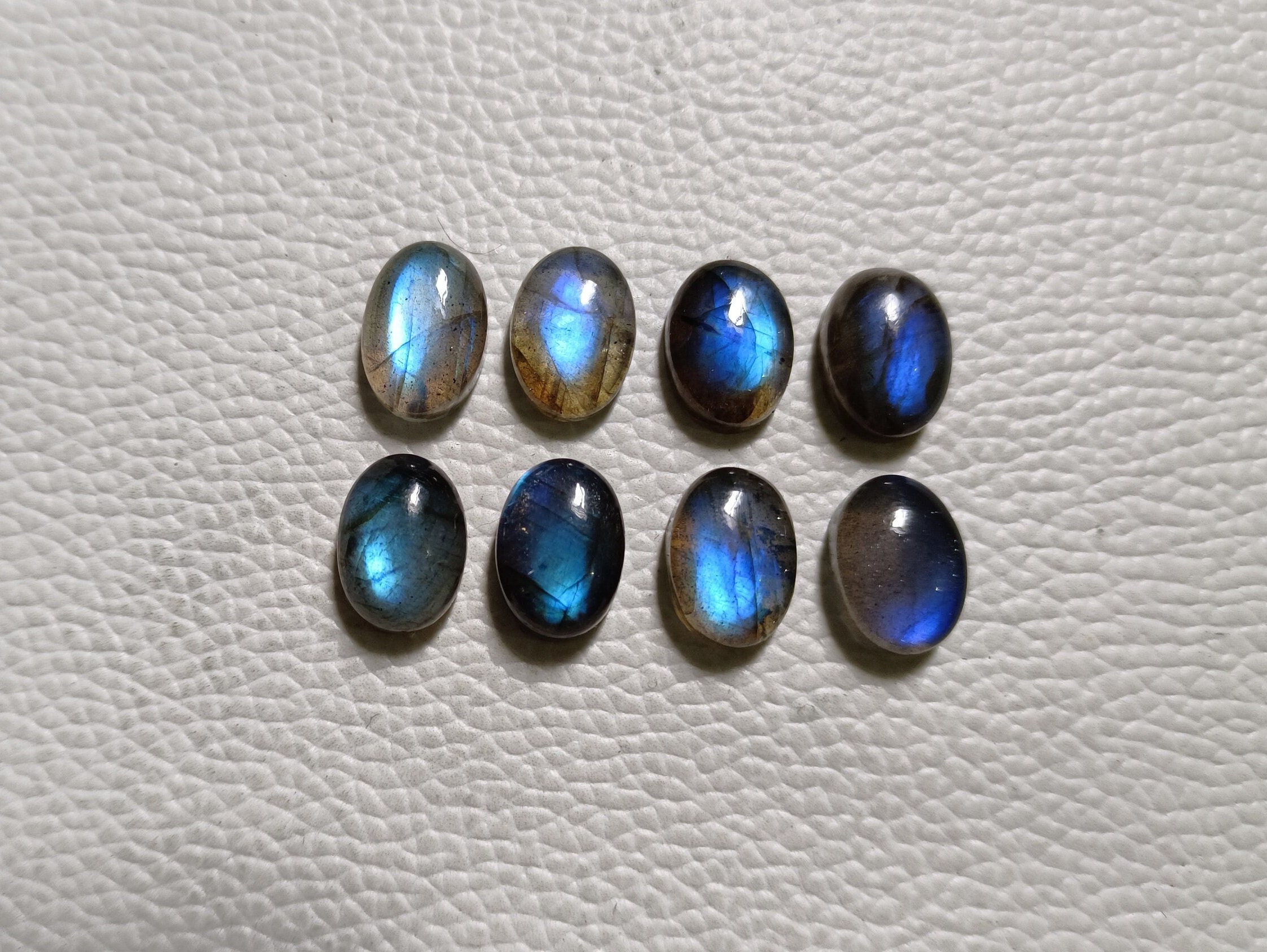 Terrific ~ Blue Flash Labradorite Oval Shape Cabochon Loose Gemstone ...