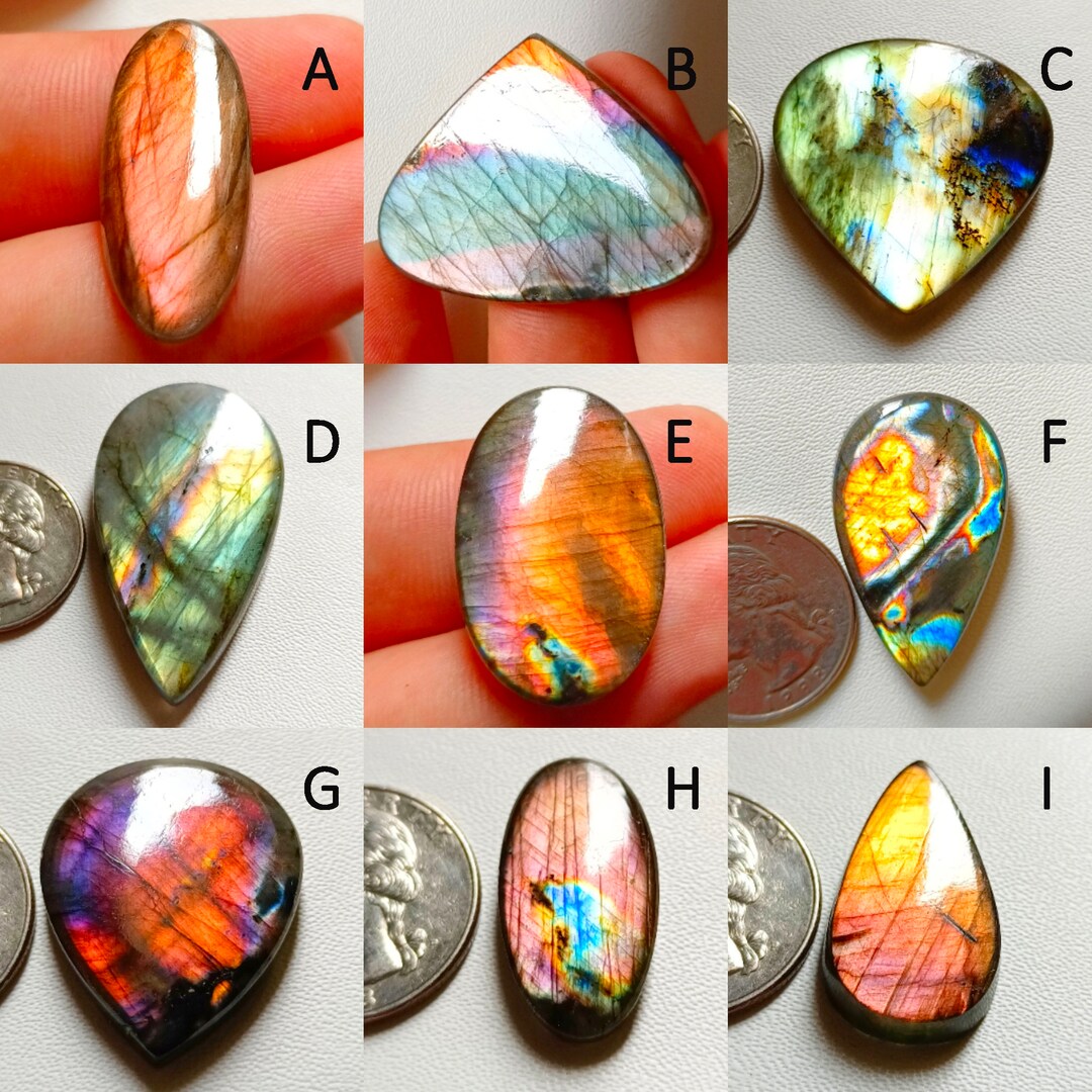 Very Rare ~ Multi Fire Labradorite Lot, Mix Shape & Size Hand Polish ...