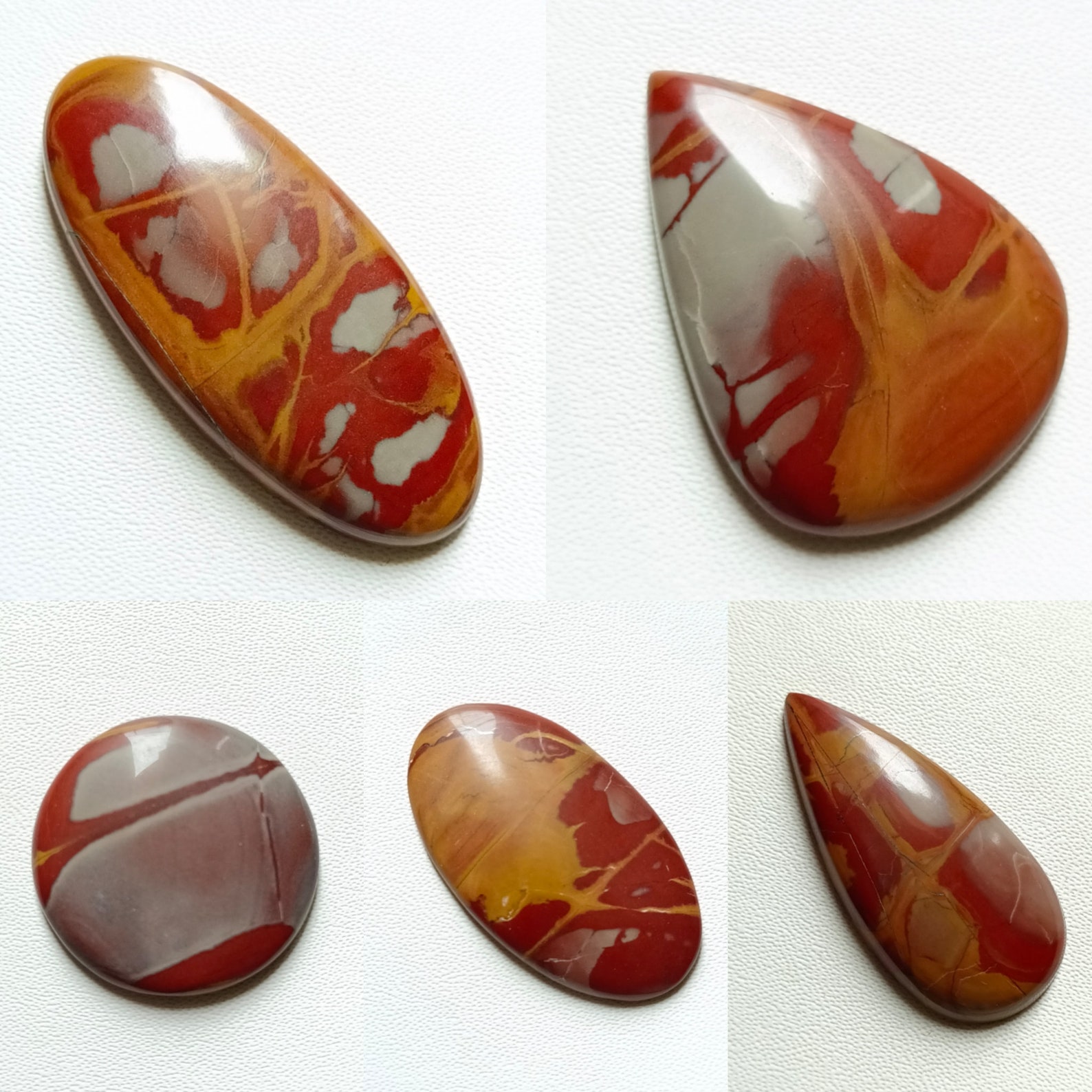 Natural Noreena Jasper Cabochon -mix Shape & Size - Loose Gemstone ...