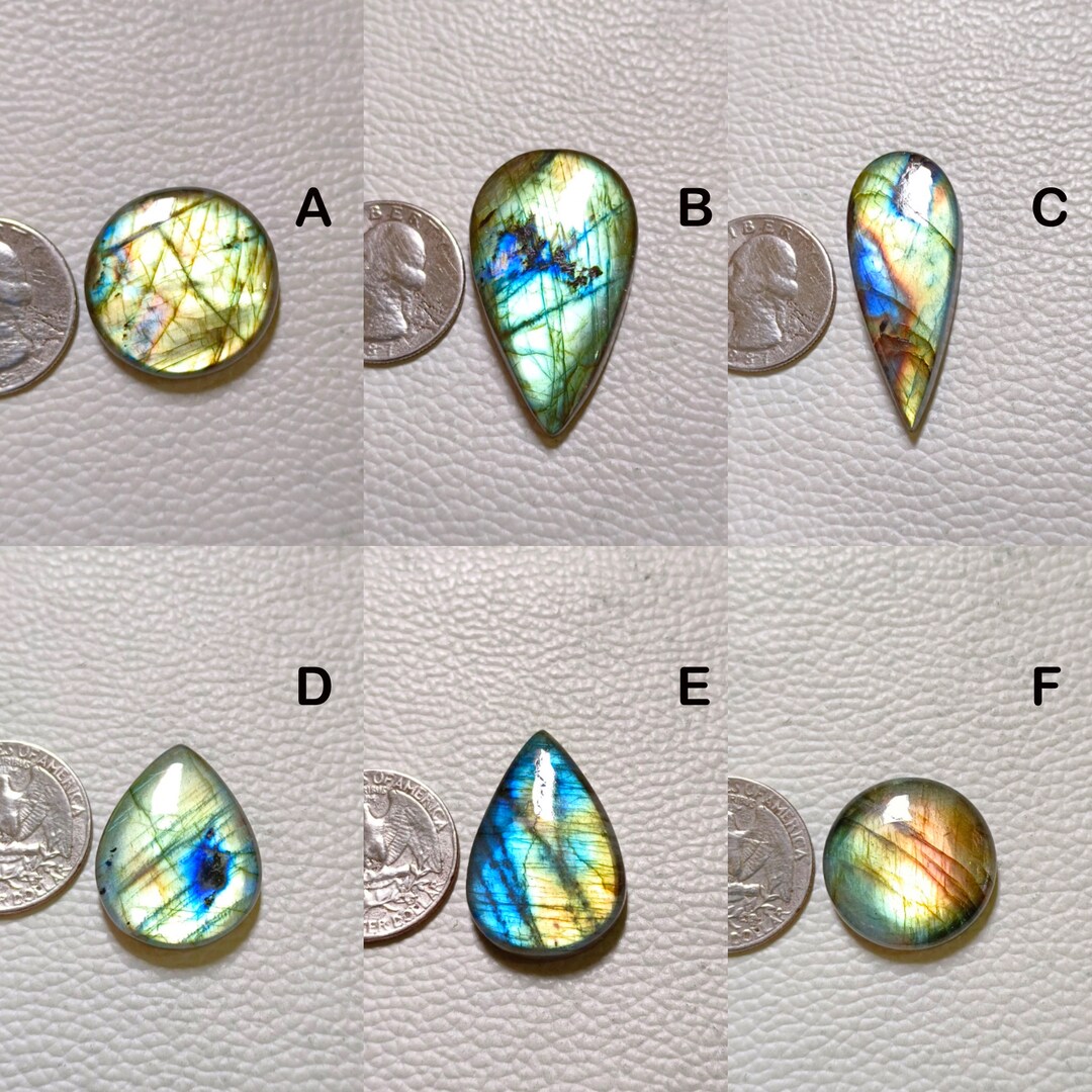 Mix Multi Fire Flashy Labradorite Cabochons Hand Made Polish Loose ...