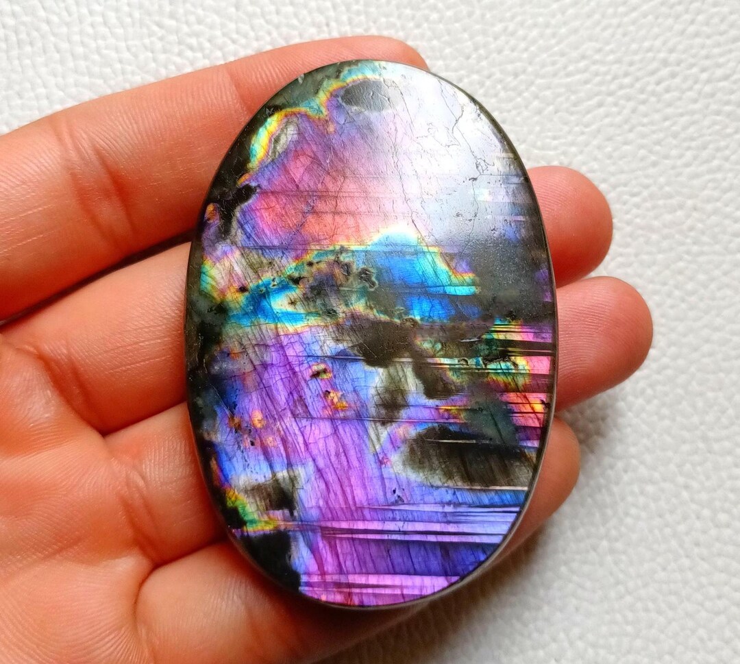 Big Size Rare Oval Labradorite Natural Labradorite Cabochon Gemstone ...