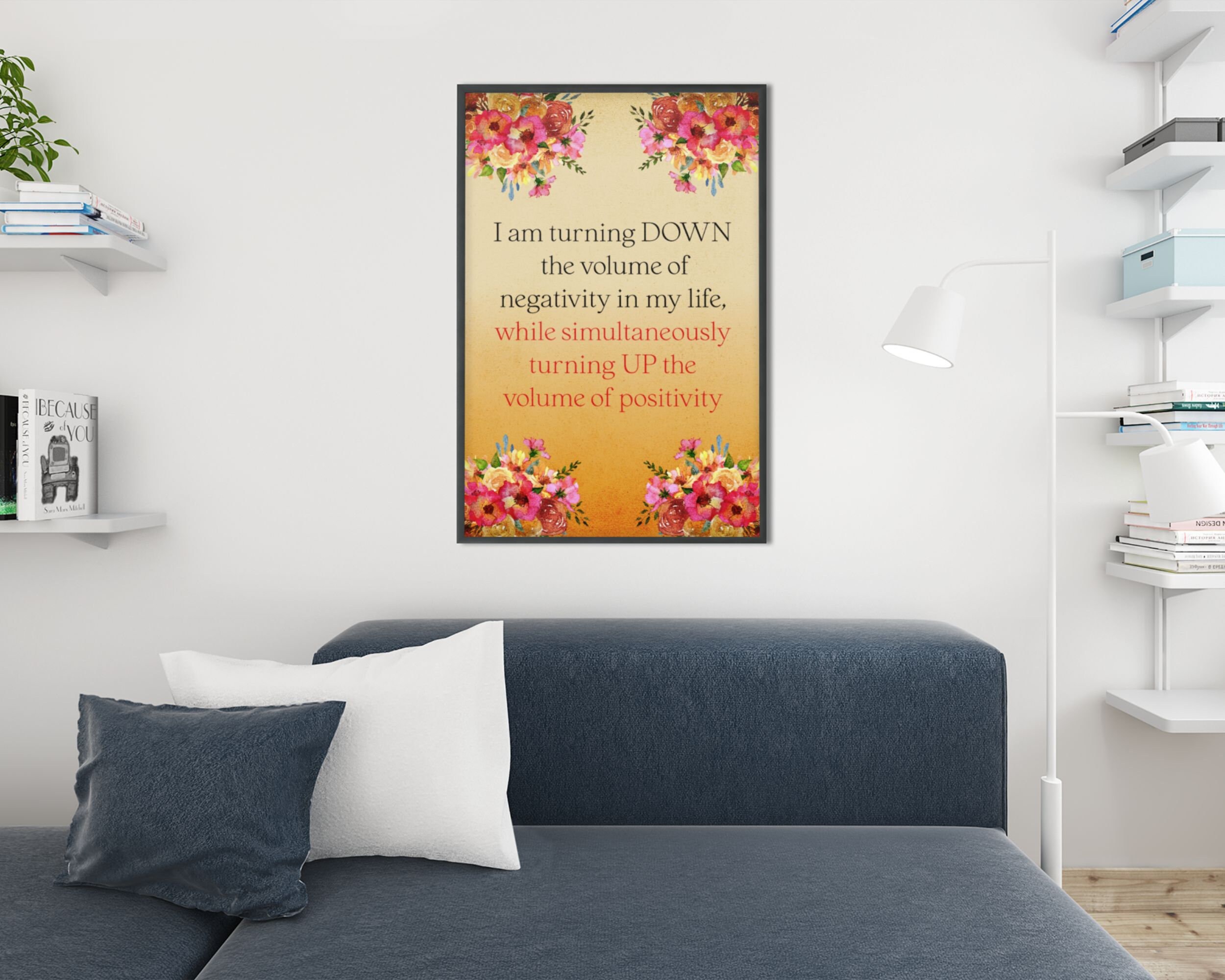 Positive Affirmation Wall Art, Printable Wall Art, Office Decor Wall ...