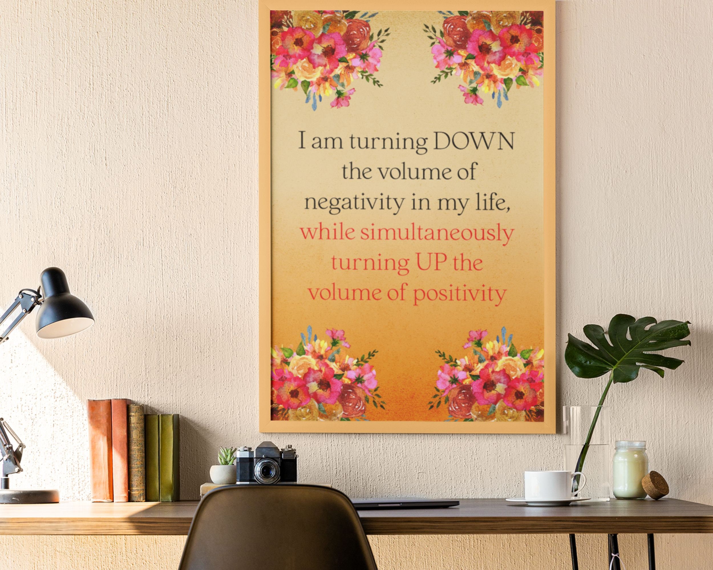 Positive Affirmation Wall Art, Printable Wall Art, Office Decor Wall ...