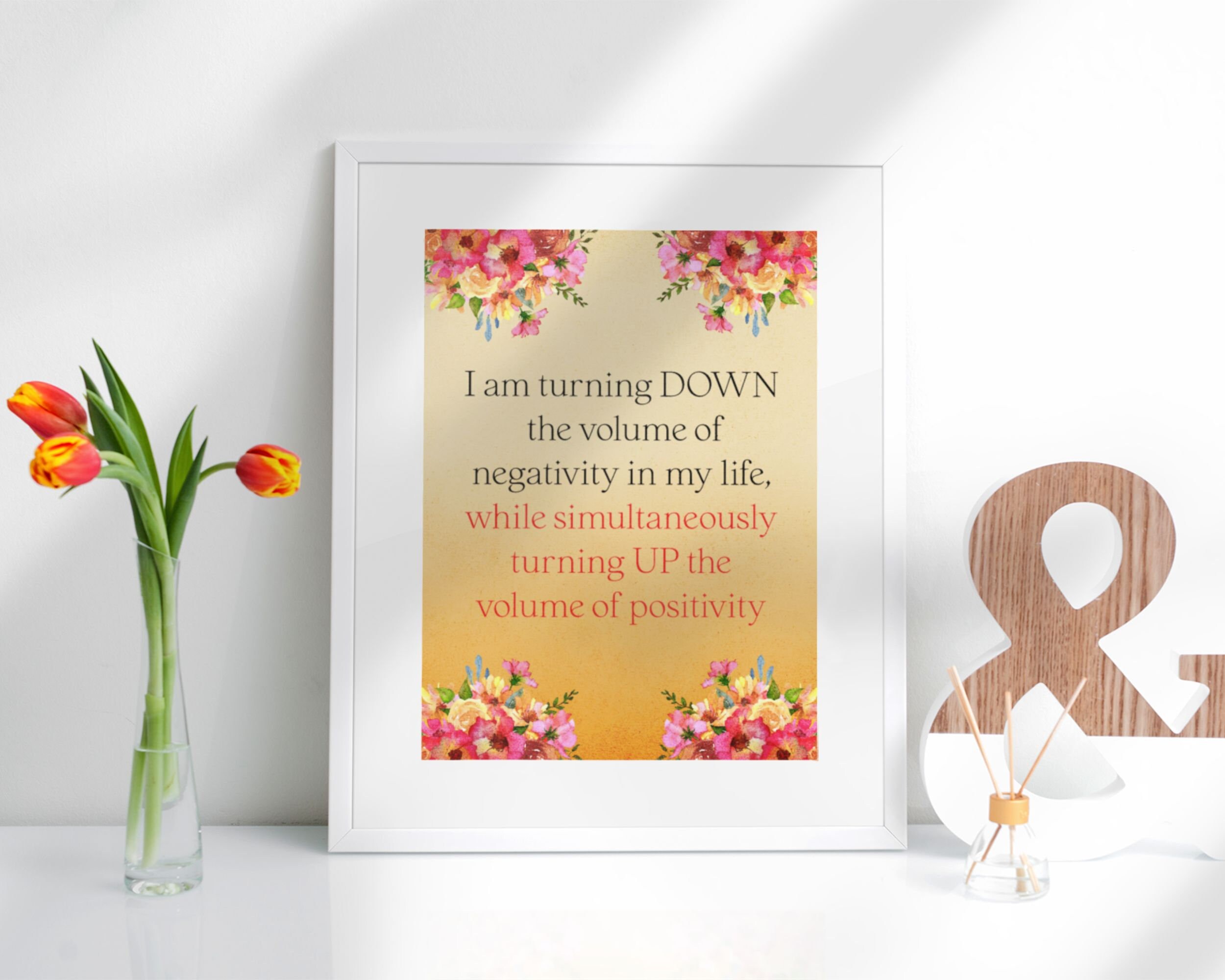 Positive Affirmation Wall Art, Printable Wall Art, Office Decor Wall ...