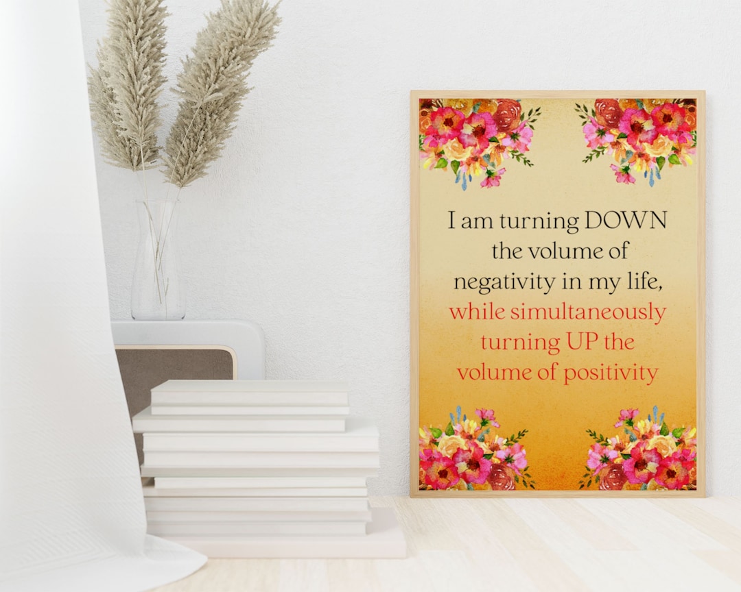 Positive Affirmation Wall Art, Printable Wall Art, Office Decor Wall ...