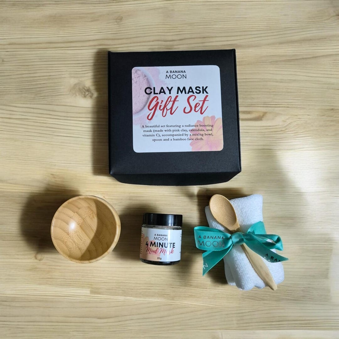 Clay Mask Spa Gift - Beauty Box - Skin Care Gift Set - Pamper Hamper ...