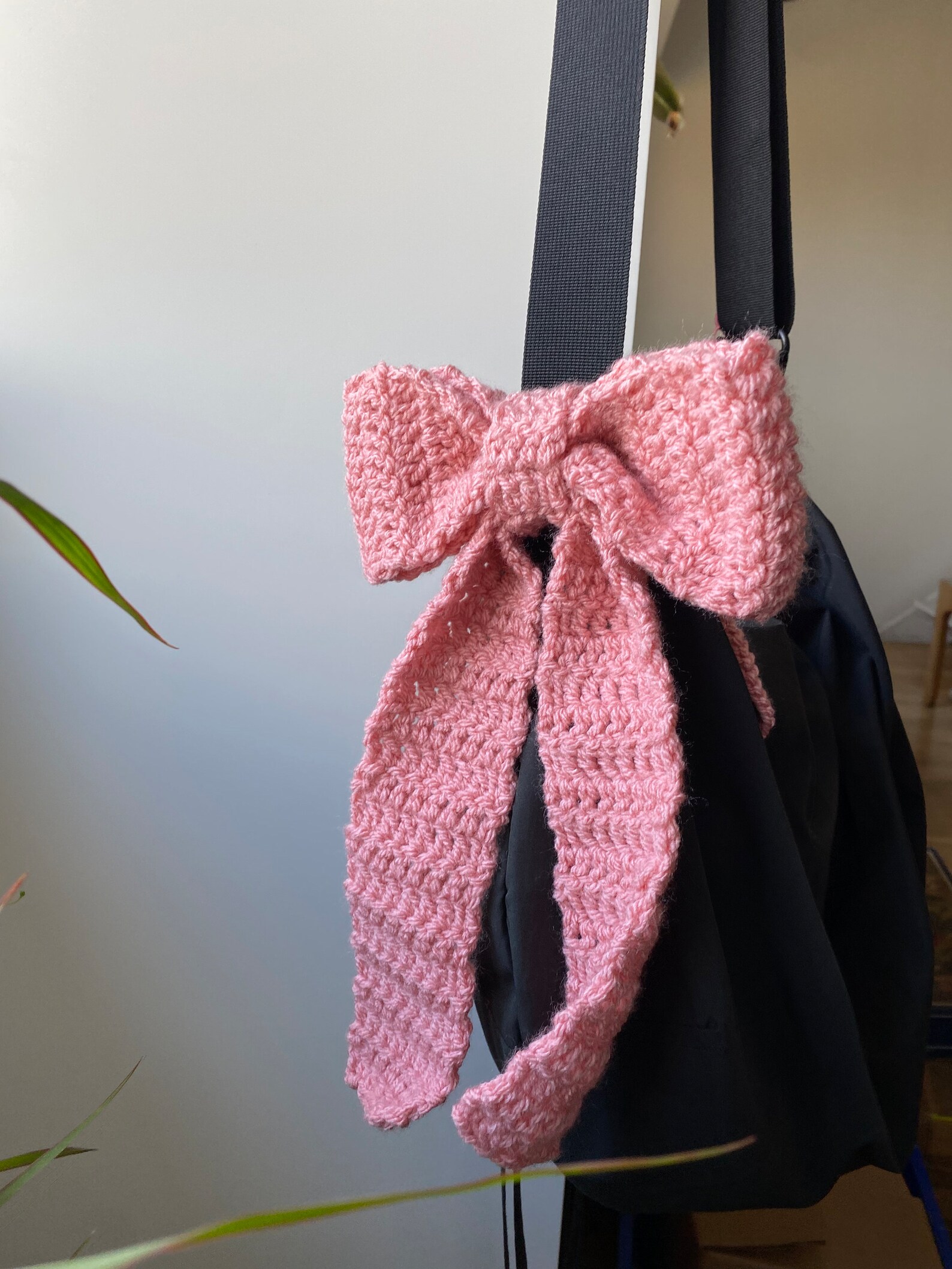 Crochet Bow Bag Charm, Bag Accessory, Coquette, Kawaii, Korean ...