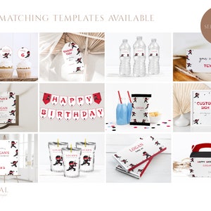 Ninja Custom Sign Printable Ninja Warrior Birthday Party Decor ...