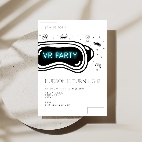 Vr Birthday Invitation - Etsy