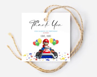 Super Mario Cupcake Toppers Super Mario Tags Super Mario - Etsy
